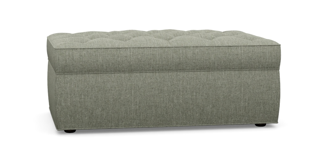 fabric ottoman