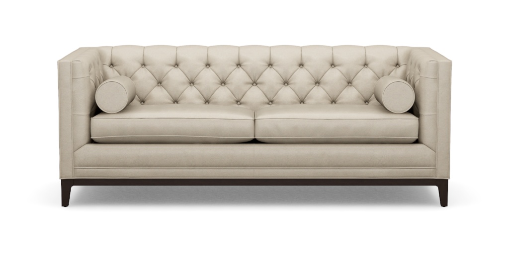 ethan allen leather sofas