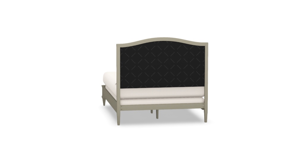 Charlton Bed in Blue Brown Cream Queen by Ethan Allen