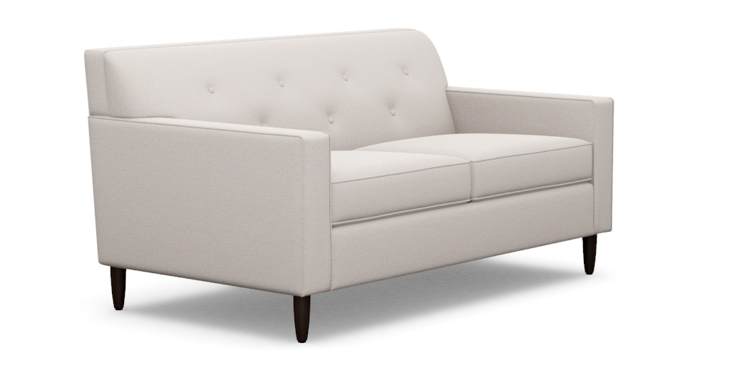 Marcus Track Arm Sofa in Blue Brown Coral 63 W x 36 D x 32 H by Ethan Allen