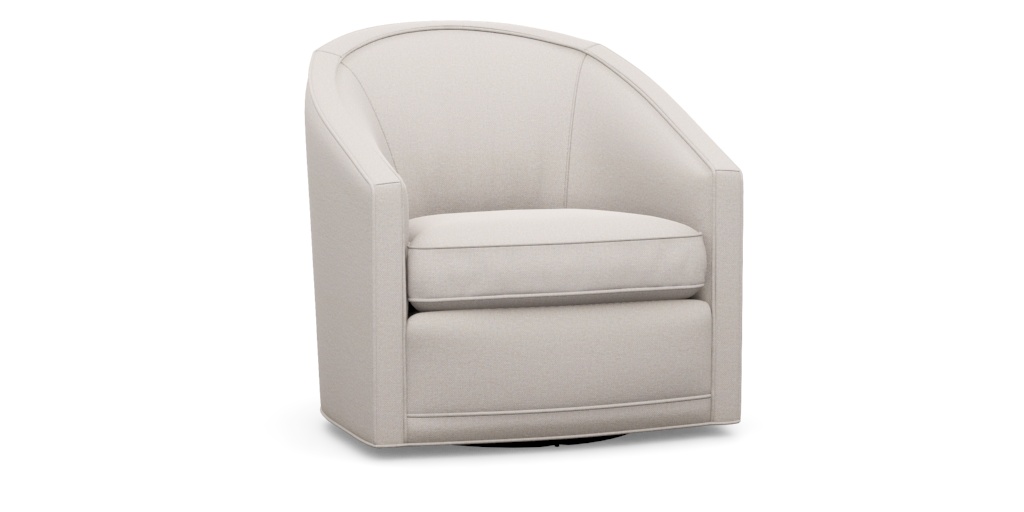 Baylee Barrel Back Swivel Chair Upholstered Ethan Allen Ethan Allen