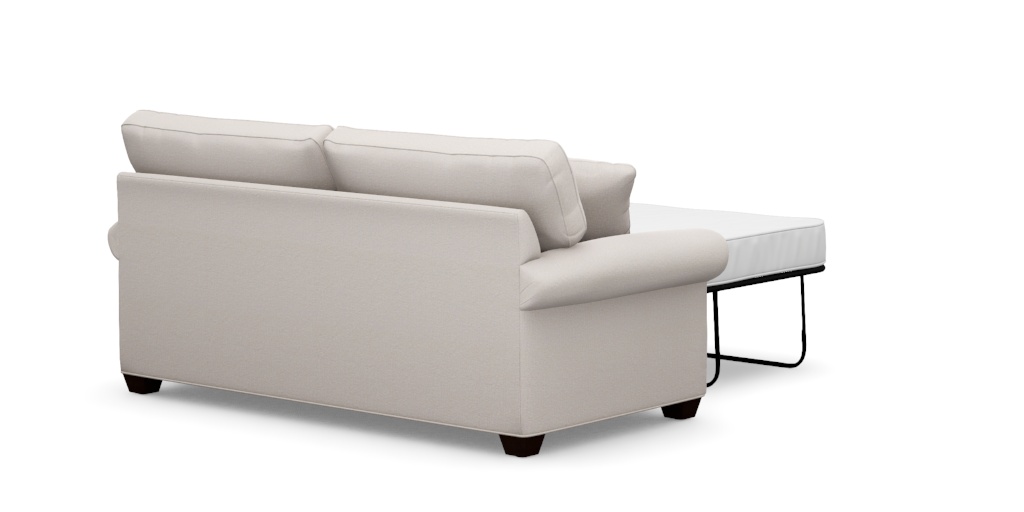 Bennett Roll Arm Full Sleeper in Blue Brown Coral 78 W x 37 D x 37 H by Ethan Allen