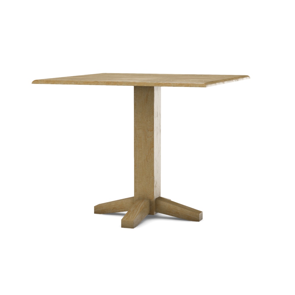 square pedestal table